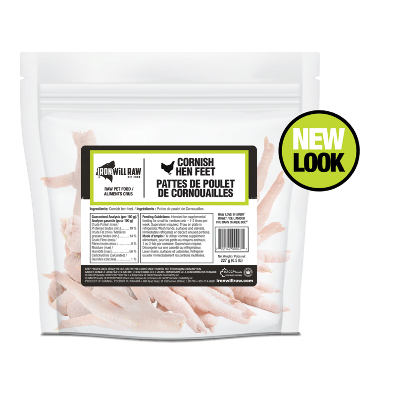Iron Will Cornish Hen Feet 1/2 lb | Bones Pet Boutique