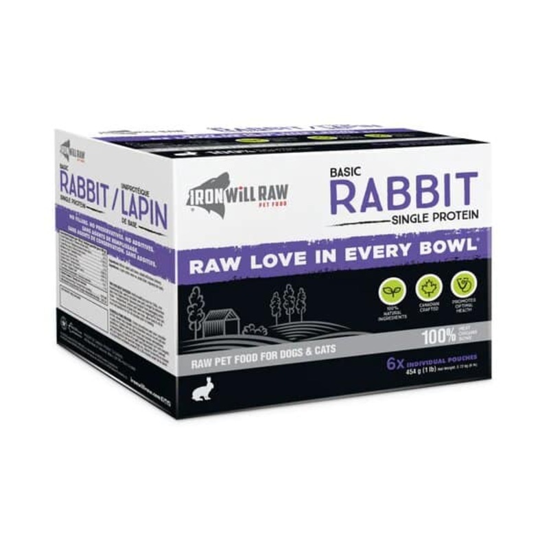 Iron Will Basic Rabbit 6 lb | Bones Pet Boutique